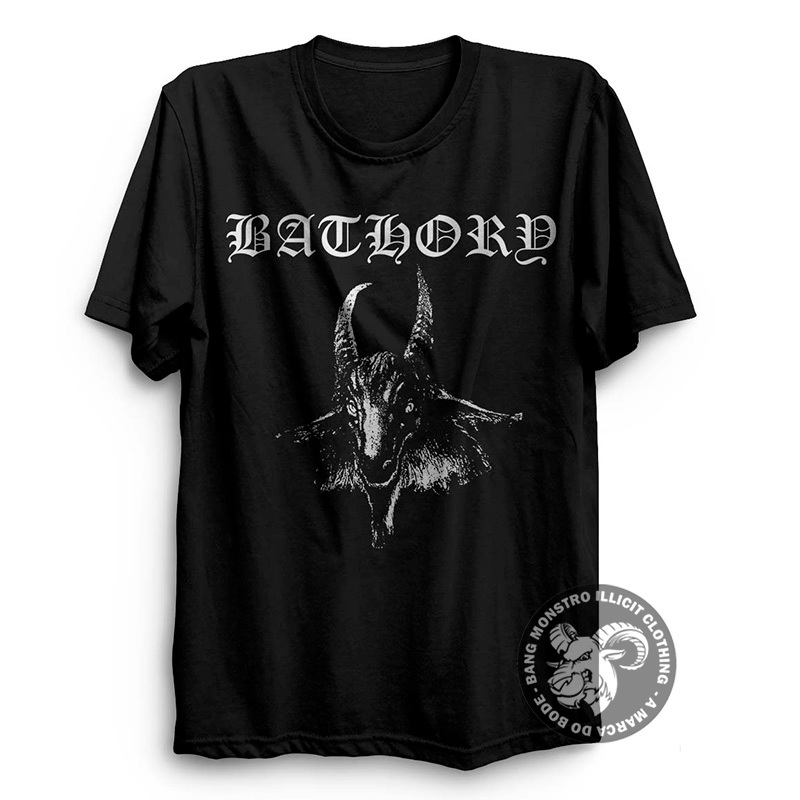 Blusa de rock masculina bathory camisa de rock black metal | Shopee Brasil