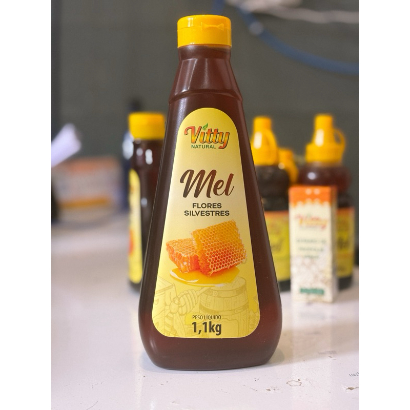 Mel de abelha puro 1,1kg Flores Silvestres - Vitty Natural | Shopee Brasil