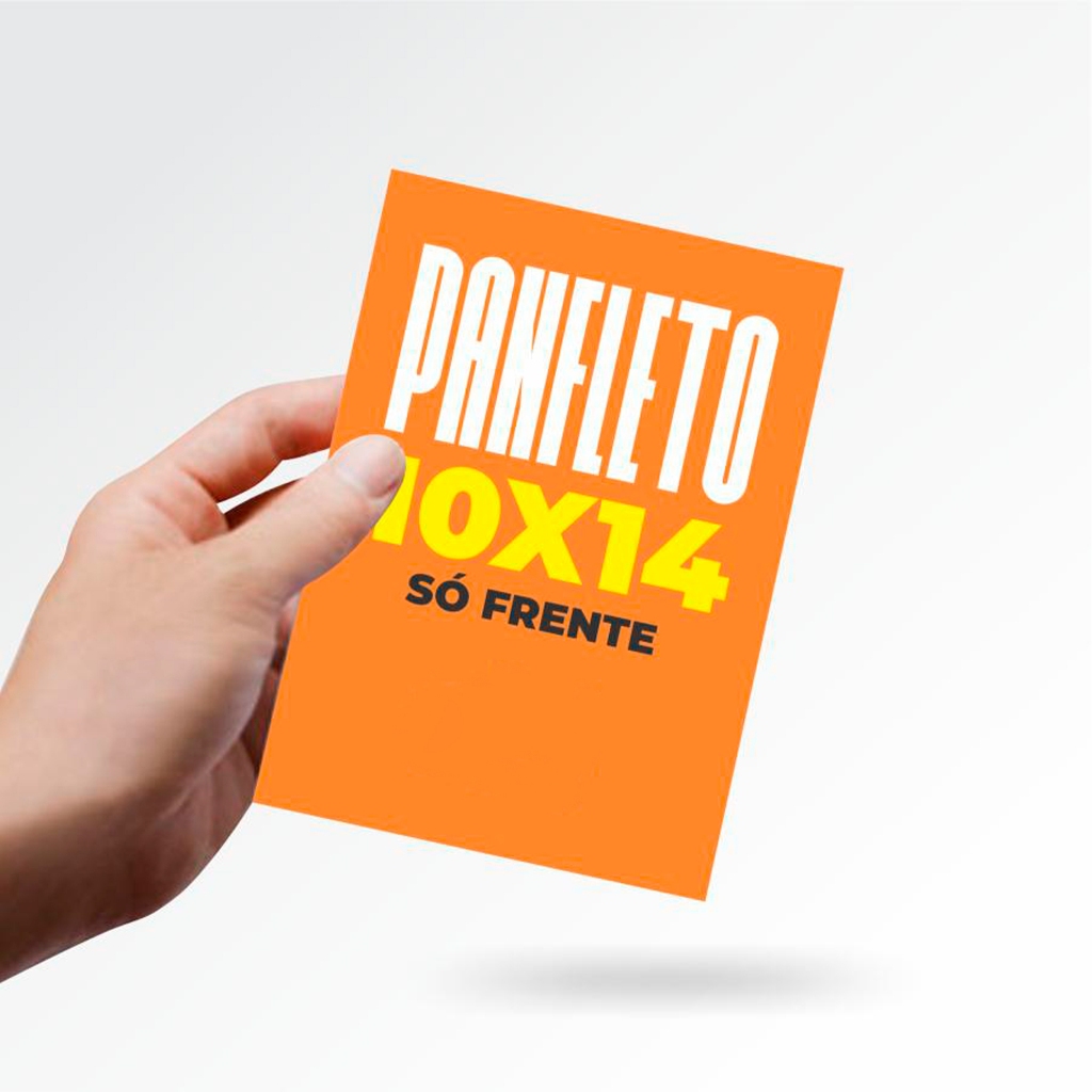Panfletos Flyer Personalizados 10x15 Só Frente com Sua Arte 180g Com ...