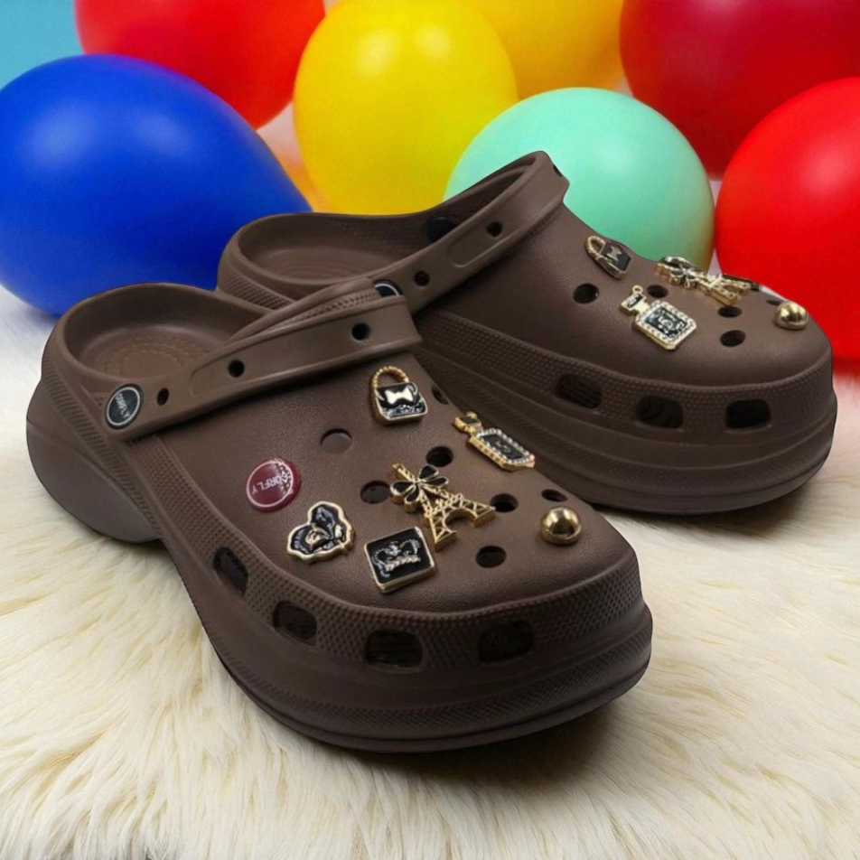 Chinelo Babuche Feminino CORFLY Solado Flat Leve em EVA com Botons ...