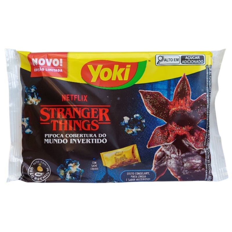 Nova Pipoca de Micro-ondas Yoki Netflix Strangers Things 140g | Shopee Brasil