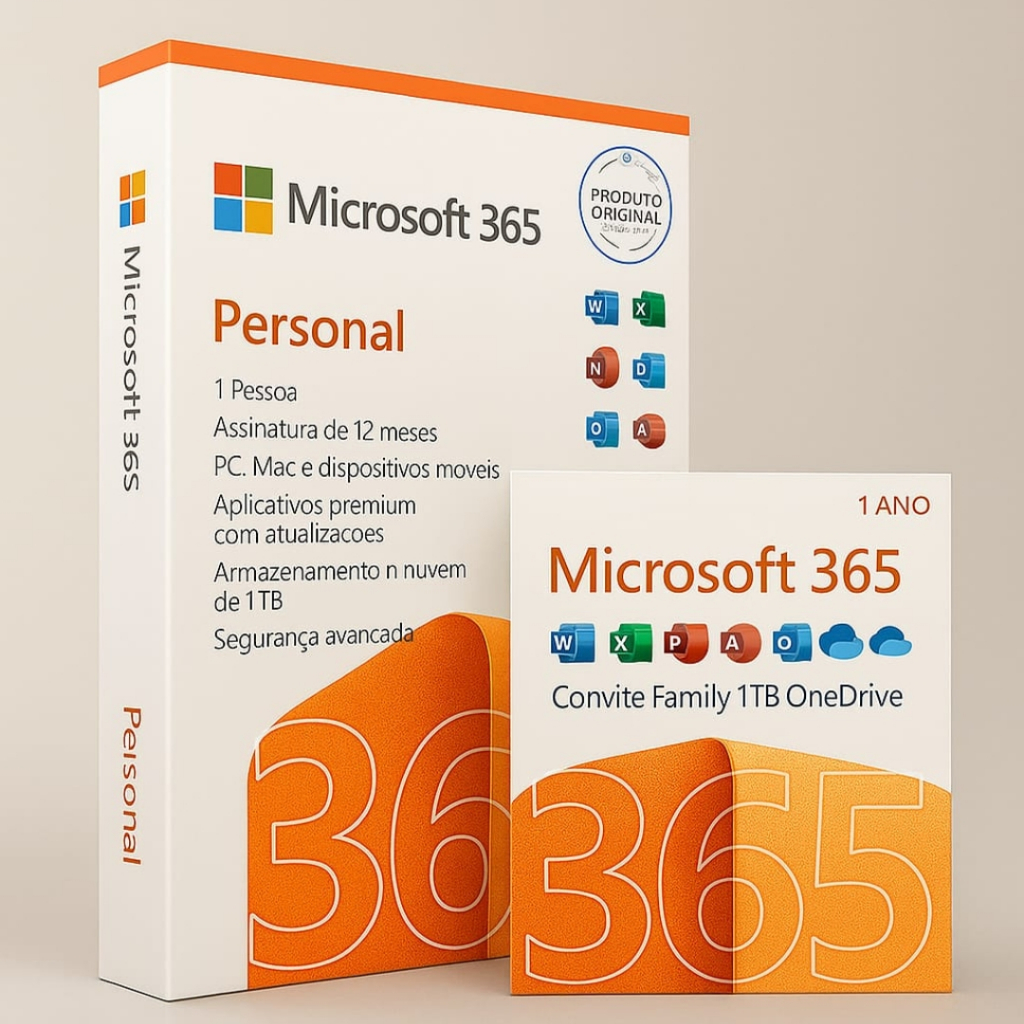 Microsoft Office 365 Original - 12/24 Meses - 1TB OneDrive (Convite Family) | Shopee Brasil