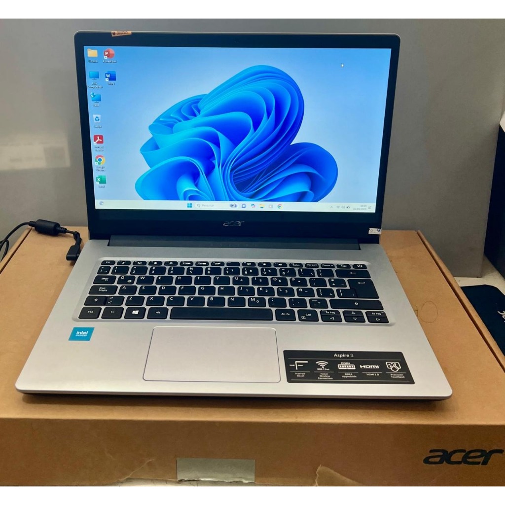 NOTEBOOK ACER ASPIRE 3 A314-35-C4XA CELERON 4GB SSD120GB + HD500GB - SEMI-NOVO (TECLADO NÃO É ...
