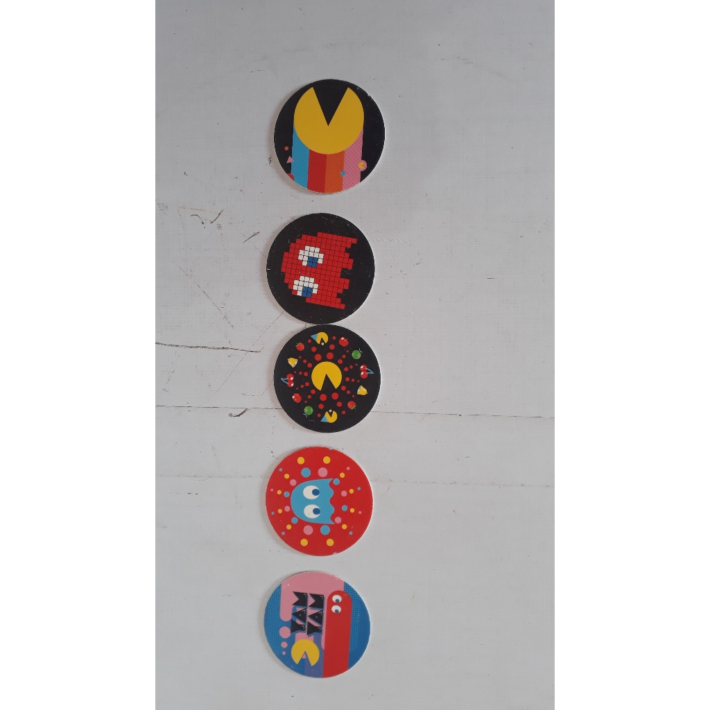 Tazos Pac man elma chips 5unidades d2480 | Shopee Brasil