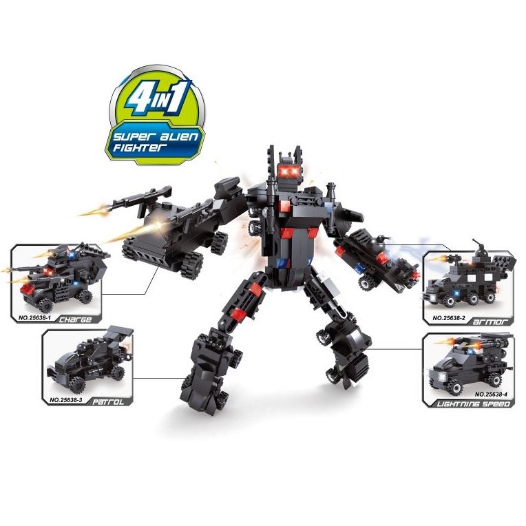 KIT BLOCO DE MONTAR TITAN FORM HEROES -CP174486 | Shopee Brasil