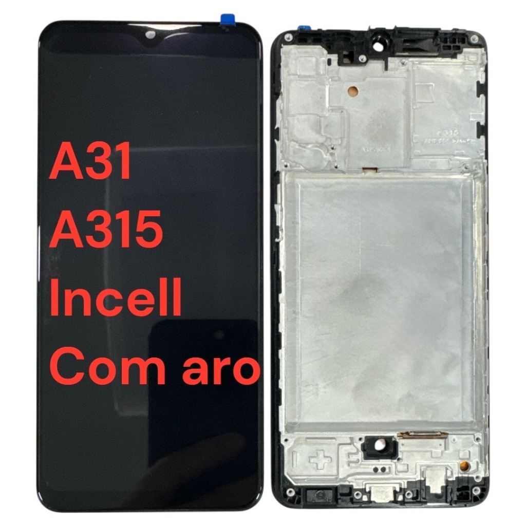 Tela Frontal Display lcd Completo Galaxy A31 A315 Incell com aro/oled original com aro | Shopee ...