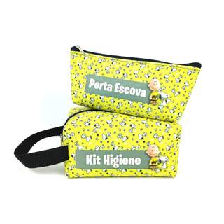 Kit 2 Necessaires kit Higiene Personalizada Snoopy Retro a Pronta ...