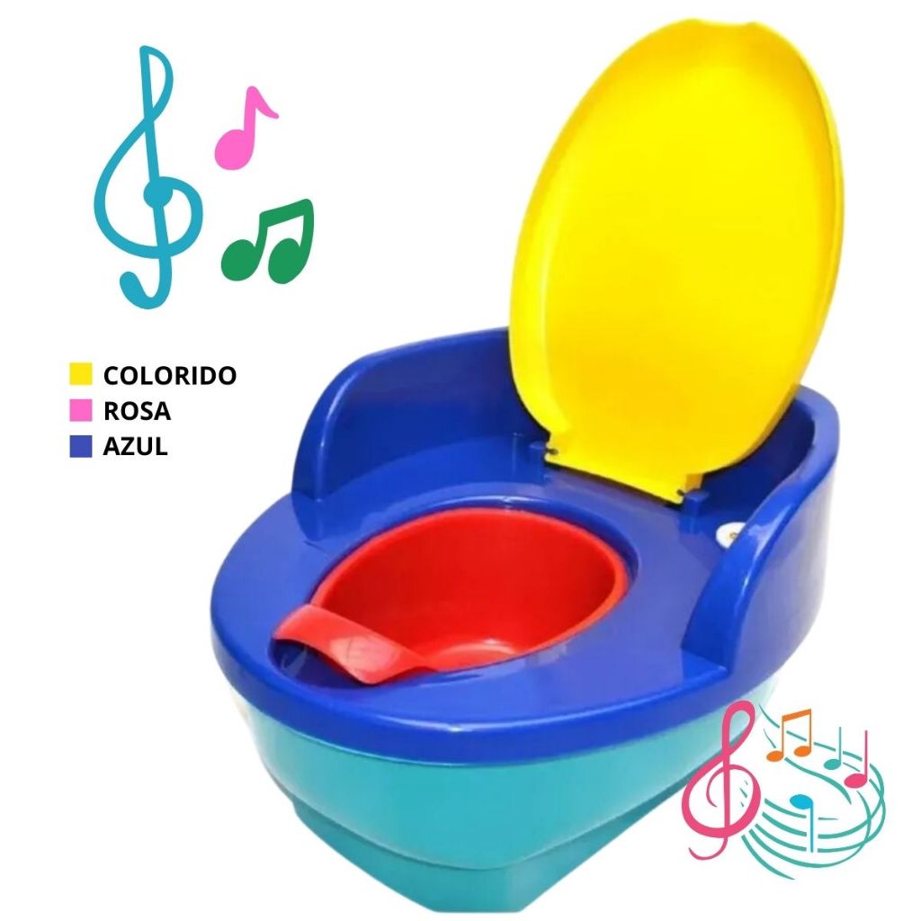 Pinico Infantil com Música 3 em 1 Menino e Menina até 18kg Desfralde ...