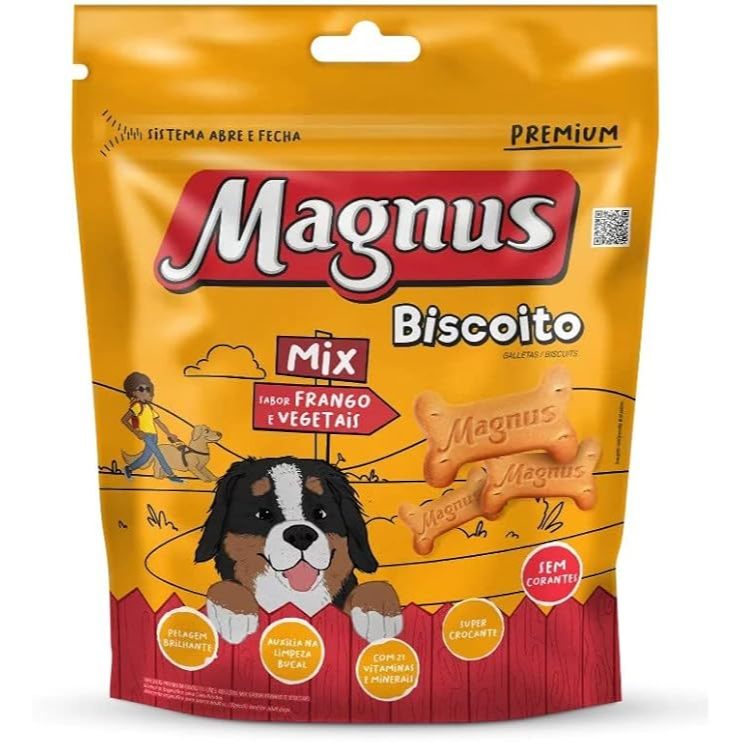 Magnus Biscoito Croc Mix Para Cães - 500g | Shopee Brasil