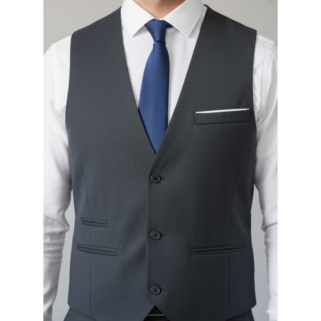 Colete Social Masculino Slim Fit Tamanho M Elegante para Traje Formal ...