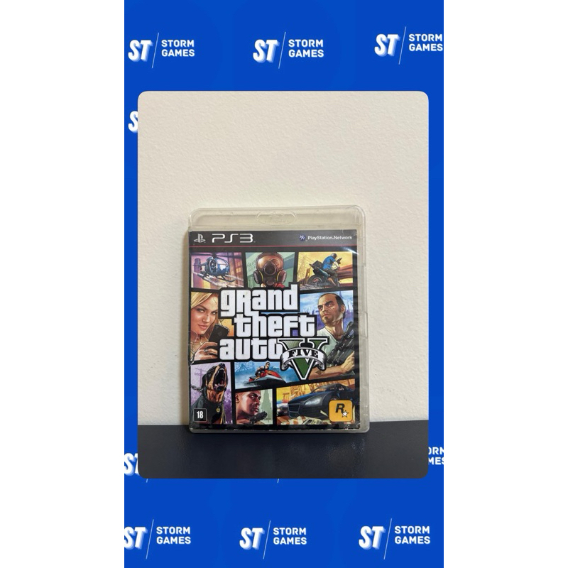 Grand Theft Auto V - GTA - MIDIA FISICA PARA PS3 | Shopee Brasil