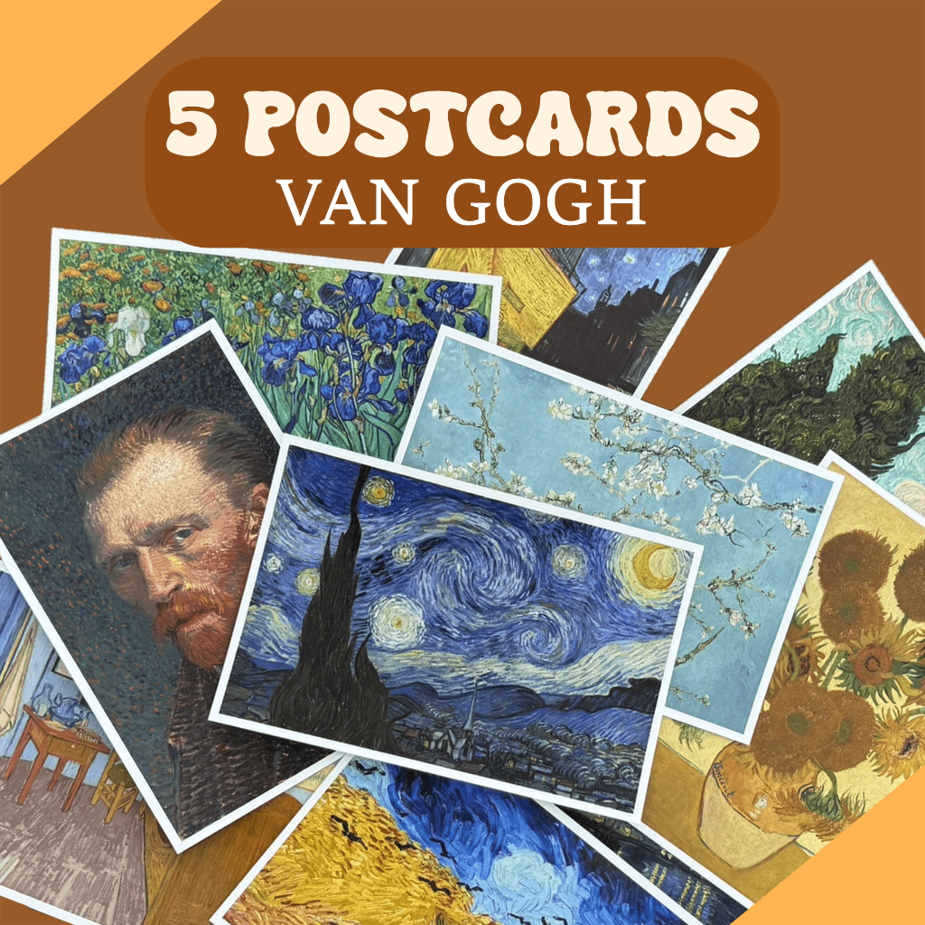 Postcards Van Gogh 5 Unidades | 10cm x 15cm | Cartão Postal | Papelaria ...