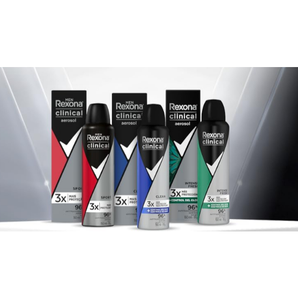 Desodorante Antitranspirante Aerosol Rexona Clinical Clean Masculino ...