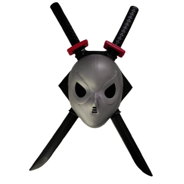 Kit Ninja Com 2 Espadas + Máscara Cinza | Shopee Brasil