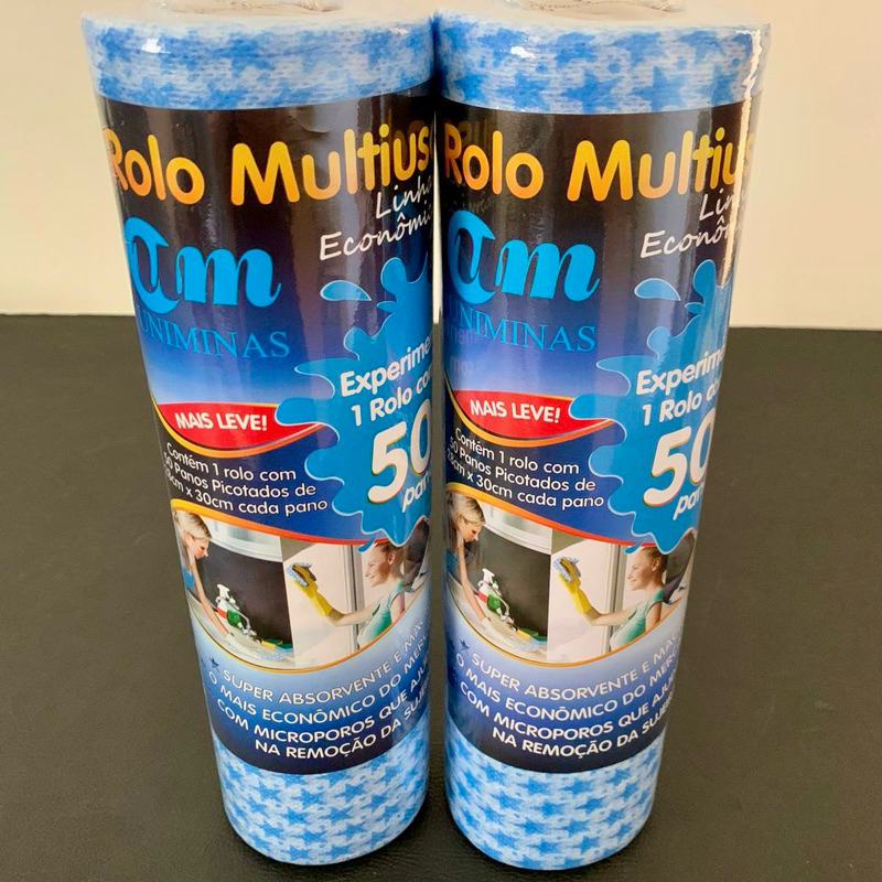 Pano Multiuso de Limpeza Microfibra (Perflex) – Rolo com 50 panos ...