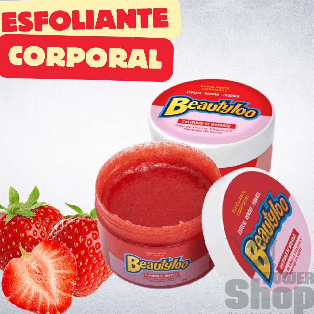 Esfoliante Corporal Beautyloo Cheirinho De Morango 240g | Shopee Brasil