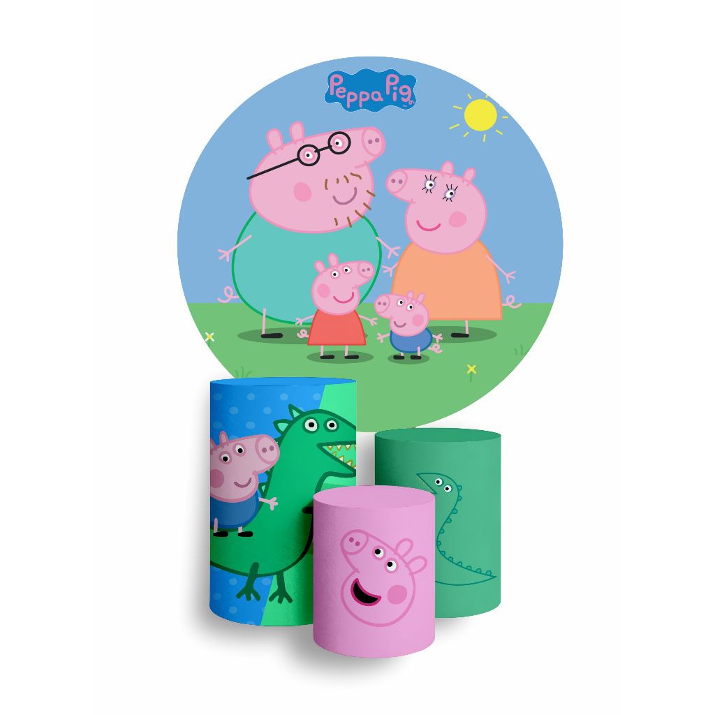 Kit Capa de Painel + Trio Capas de Cilindro Veste fácil - Peppa ...