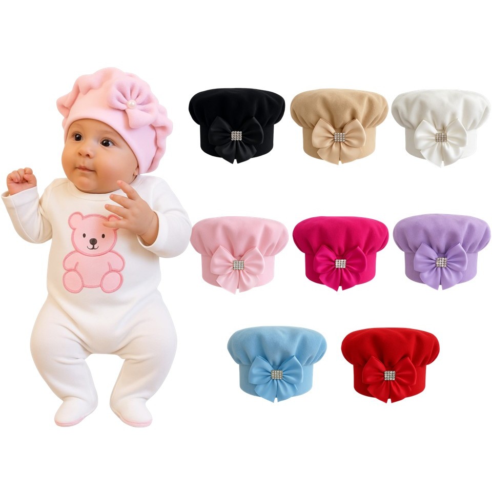 Boina Princesa Touca Frio Bebê Infantil Gorro Menina Strass | Shopee Brasil