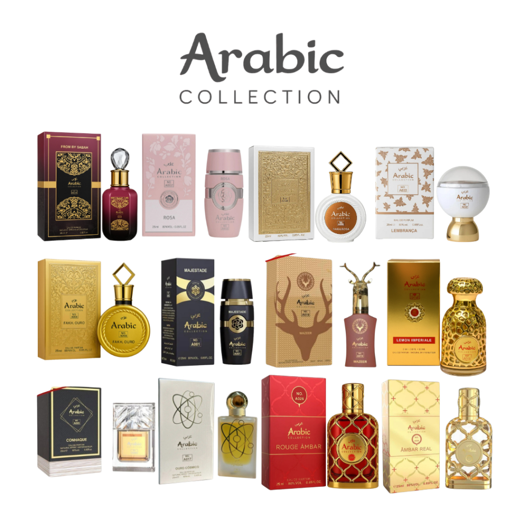 Perfumes Arabic Collection Feminino e Masculino Miniatura 25ml | Shopee ...