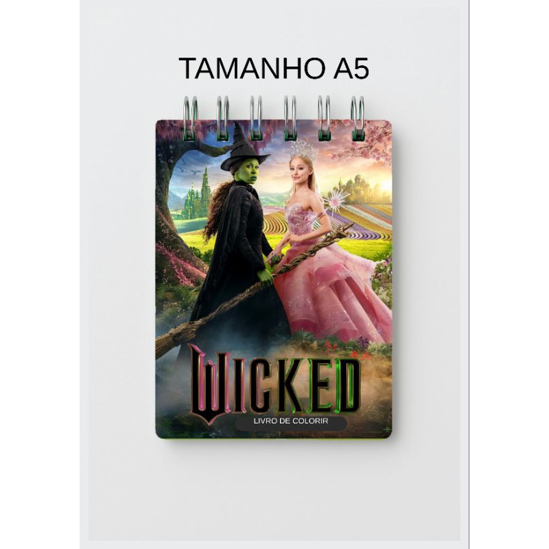 Livro de Colorir Wicked A5 (Desenhos Realistas) | Shopee Brasil