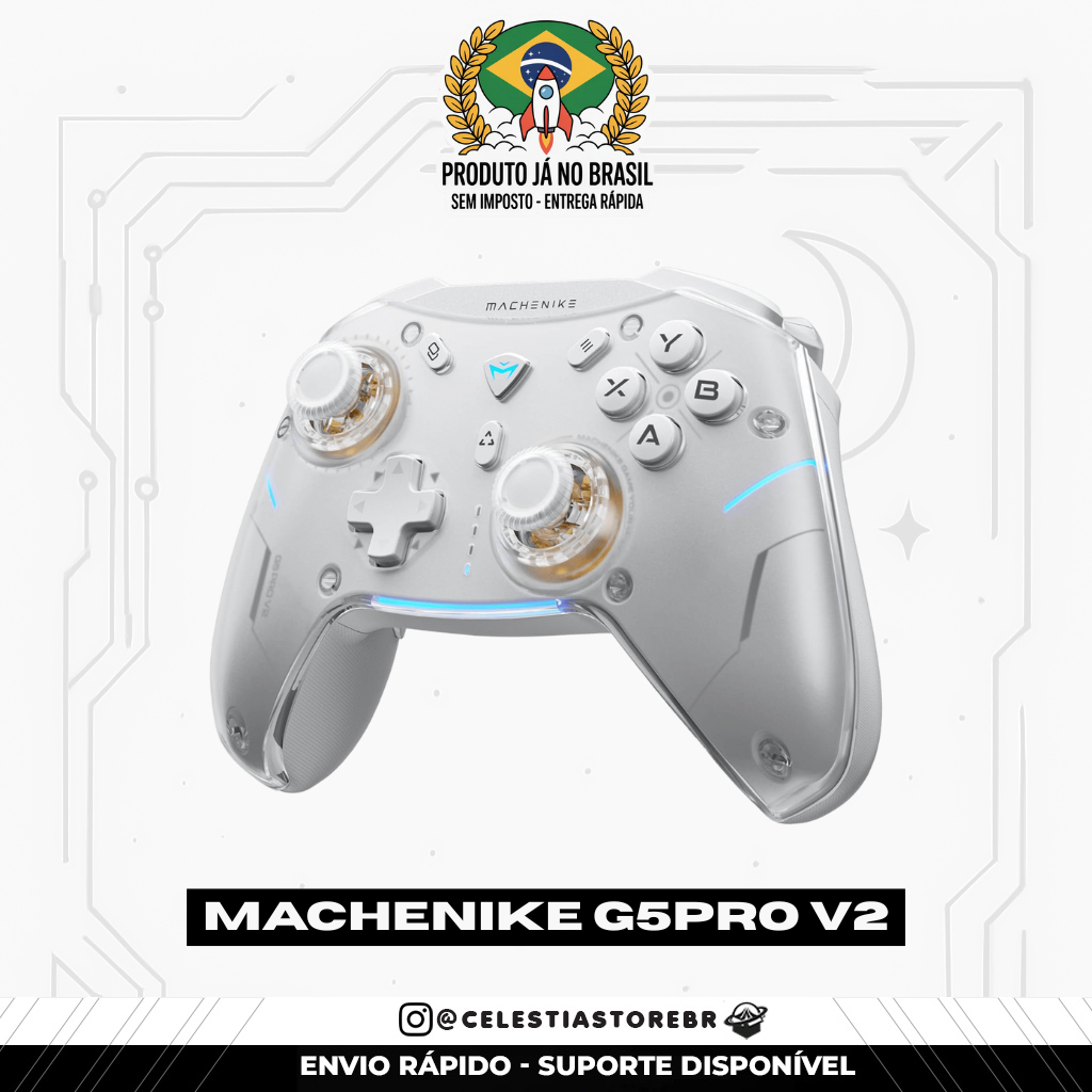 Controle Machenike G5 Pro V2 1000HZ Wireless para NS/PC/iOS/Android SEM ...
