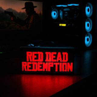Luminária Gamer Exclusiva do Jogo RedDead Redemption Vermelha Led ...
