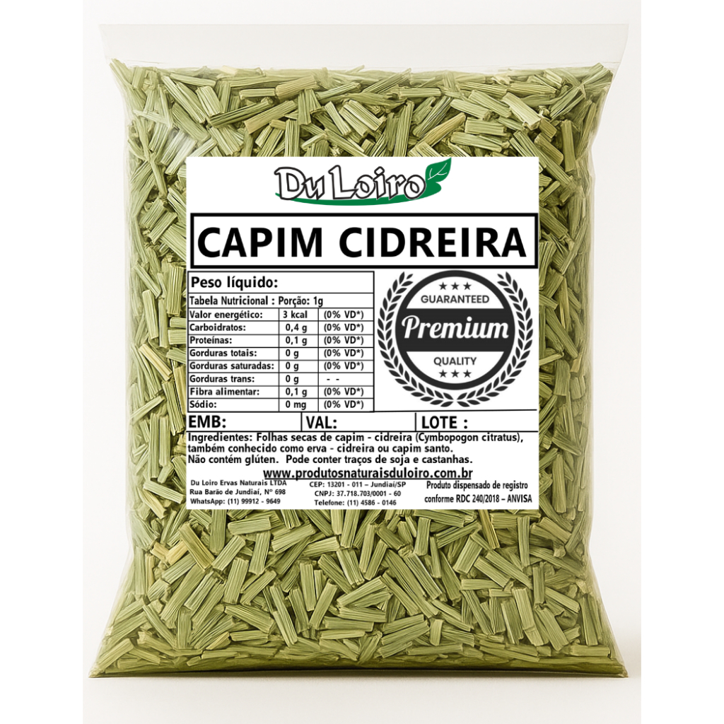 Capim-Limão (Capim-Santo / Erva-Príncipe) – Natural e Aromático ...