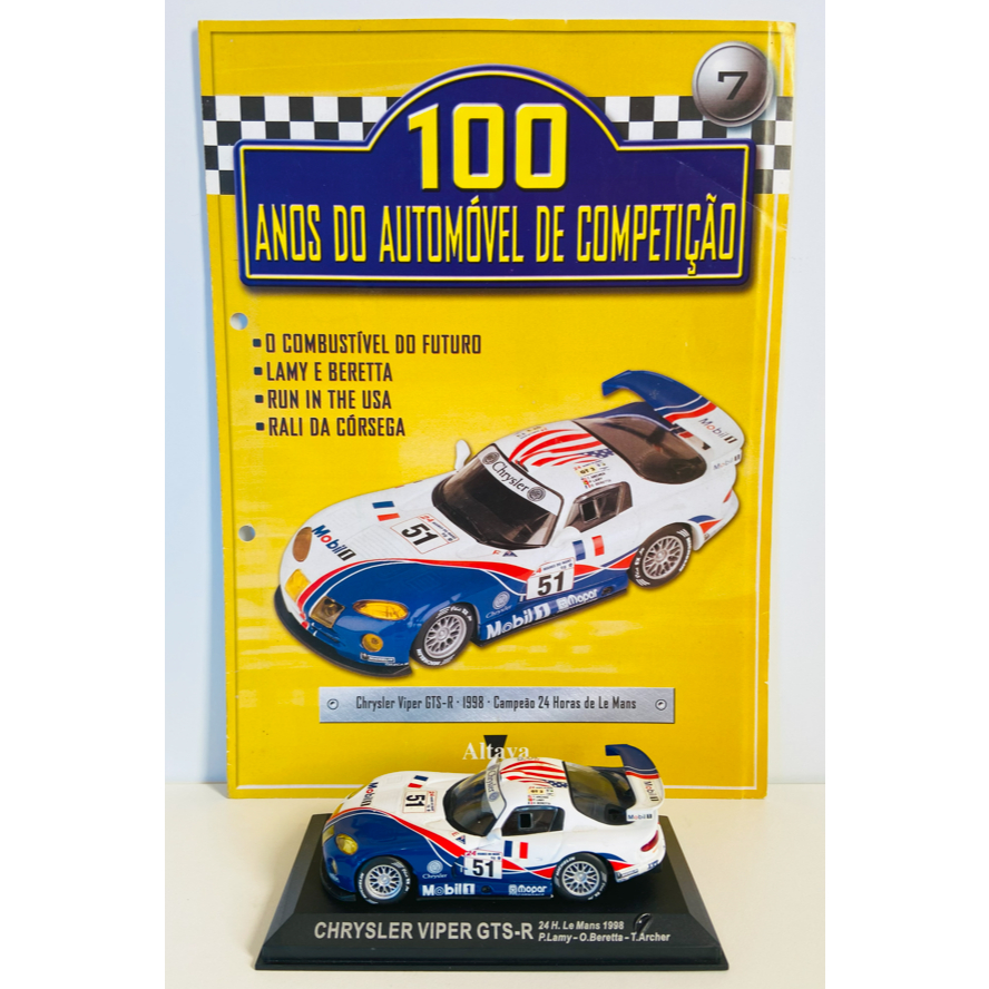 Miniatura Chrysler Viper GTS-R - 24 Horas de Le Mans 1998 F1 - Fórmula ...