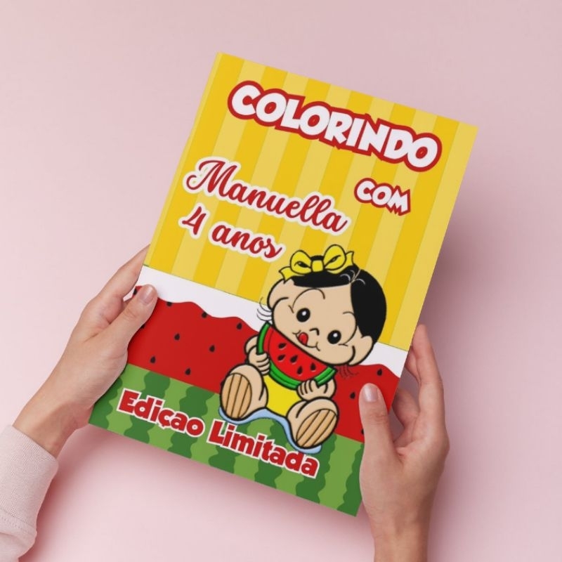 Livrinho de Colorir Magali Baby Turma da Monica Lembrancinha de ...
