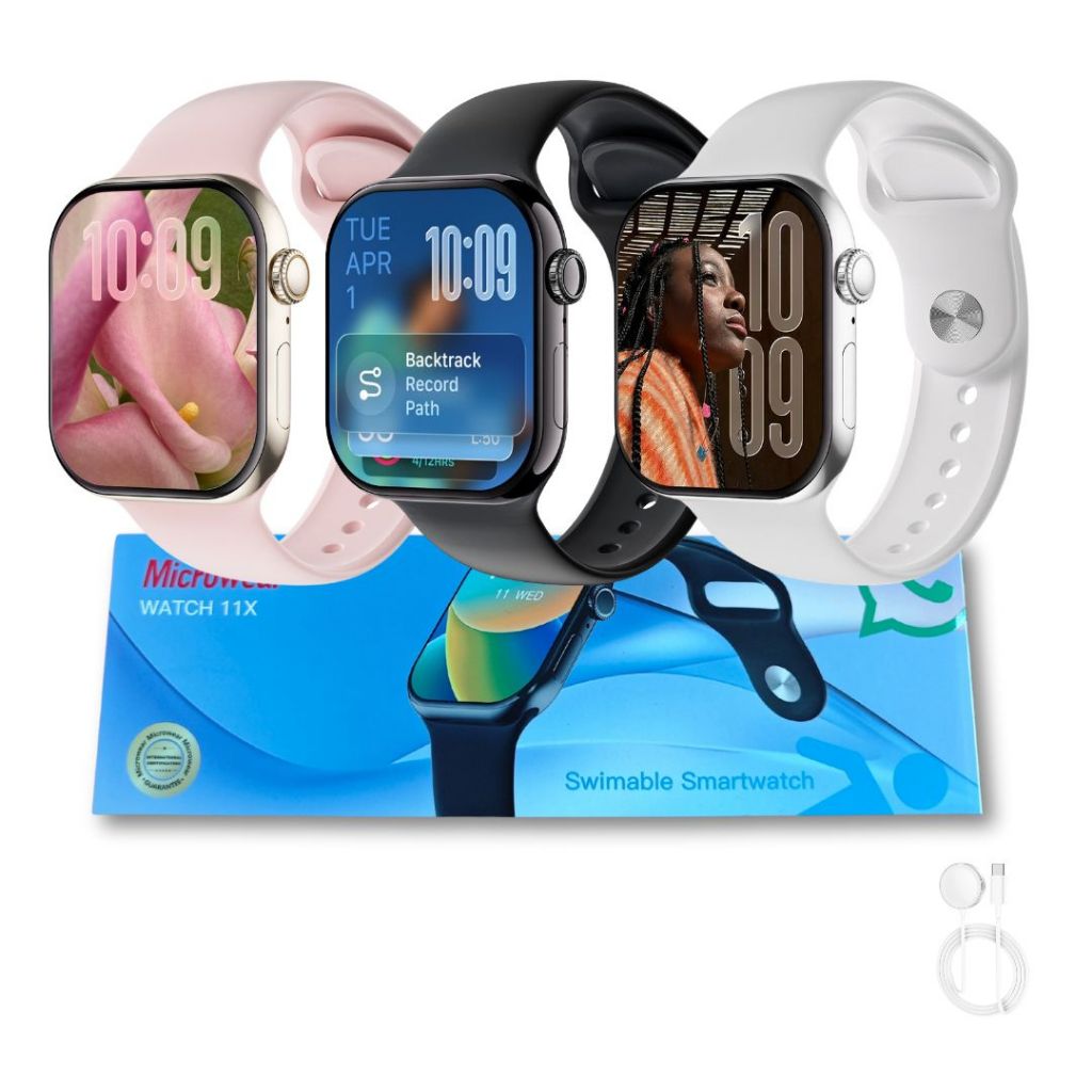 Smartwatch Microwear W11X Série 11 Ultra HD 2,08" 46mm 1GB Resistente ...