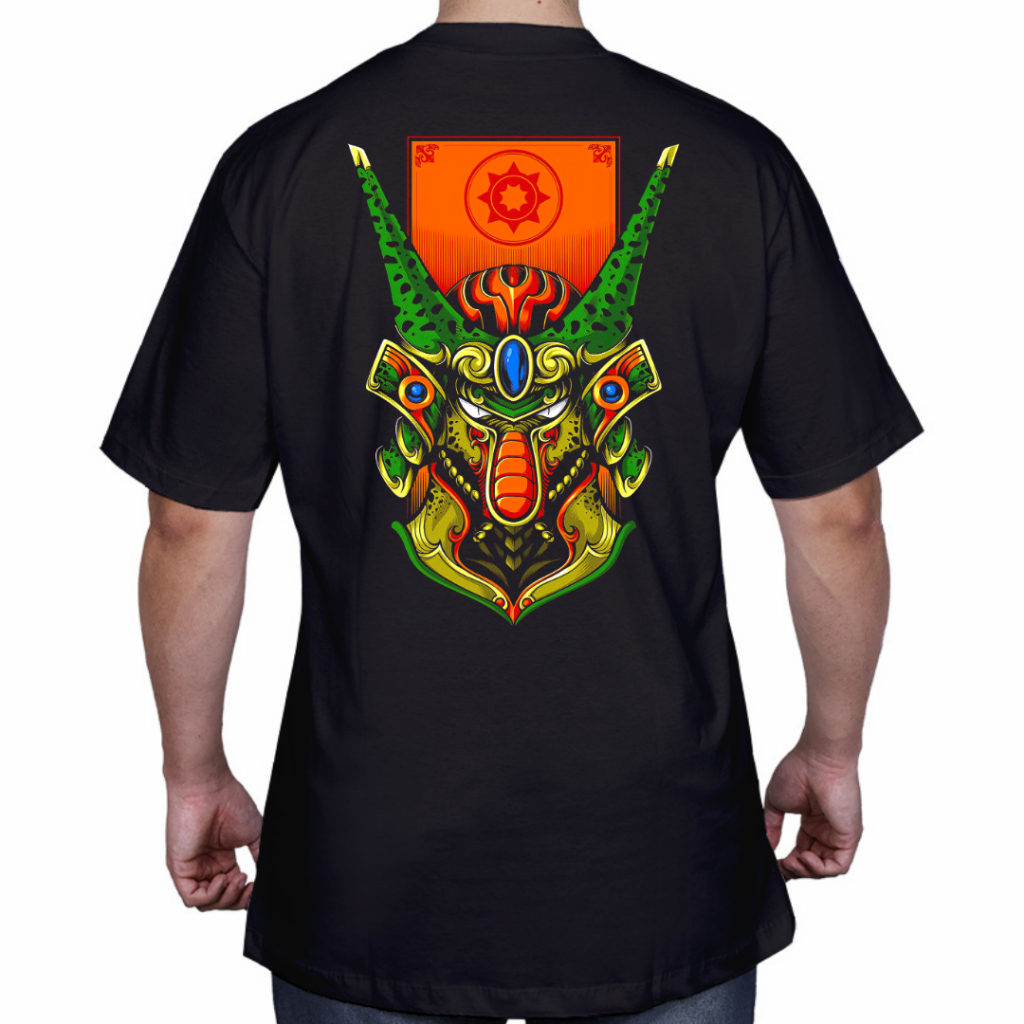 Camiseta Oversized Anime Academia Cell Samurai Dragon Ball | Shopee Brasil