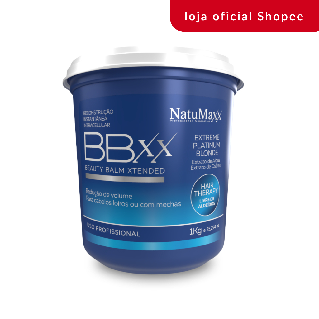 Botoxx Capilar BBXX Platinum Blonde 1kg NatuMaxx | Shopee Brasil