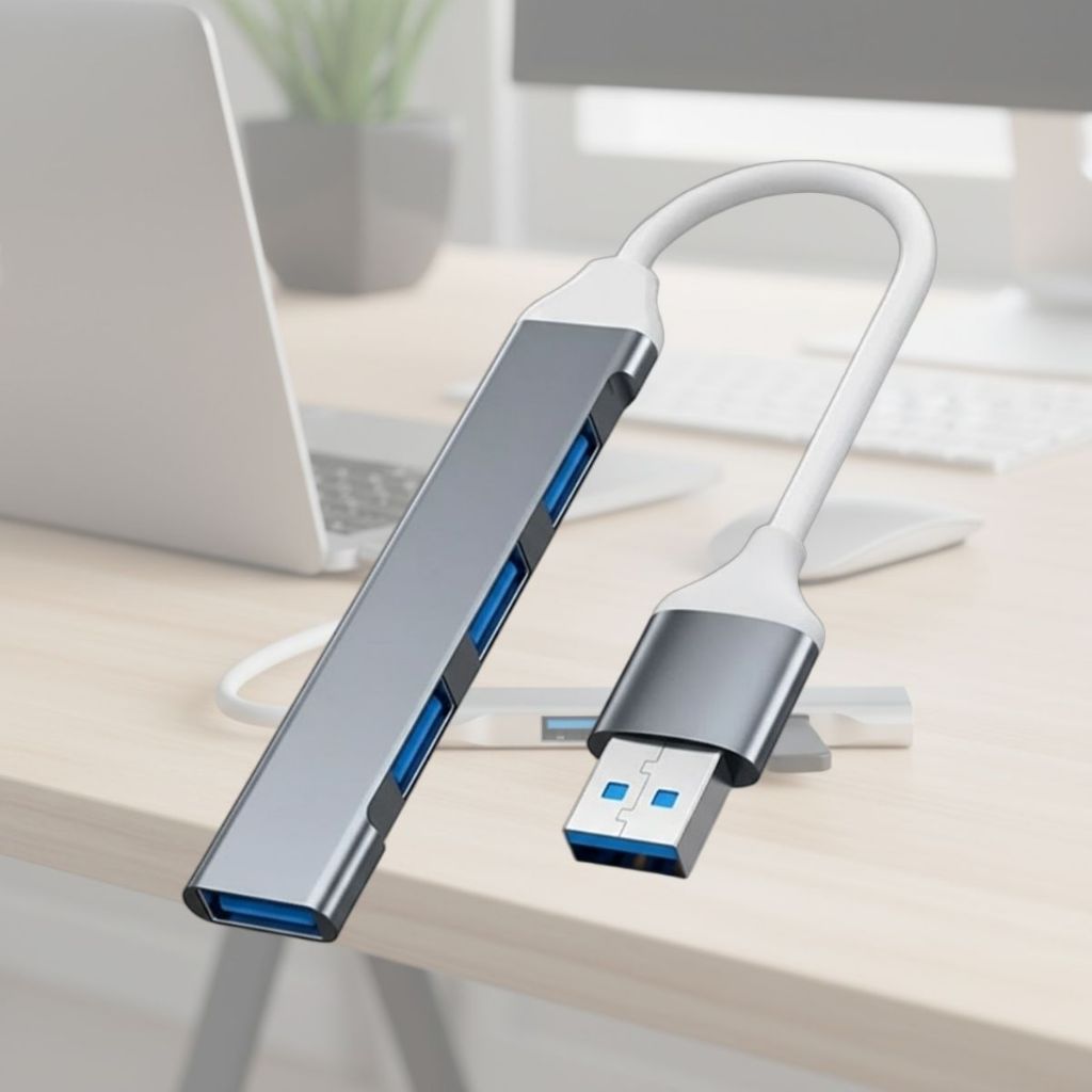 Adaptador Hub USB 3.0 Portátil 4 Entradas USB Universal para PC e ...