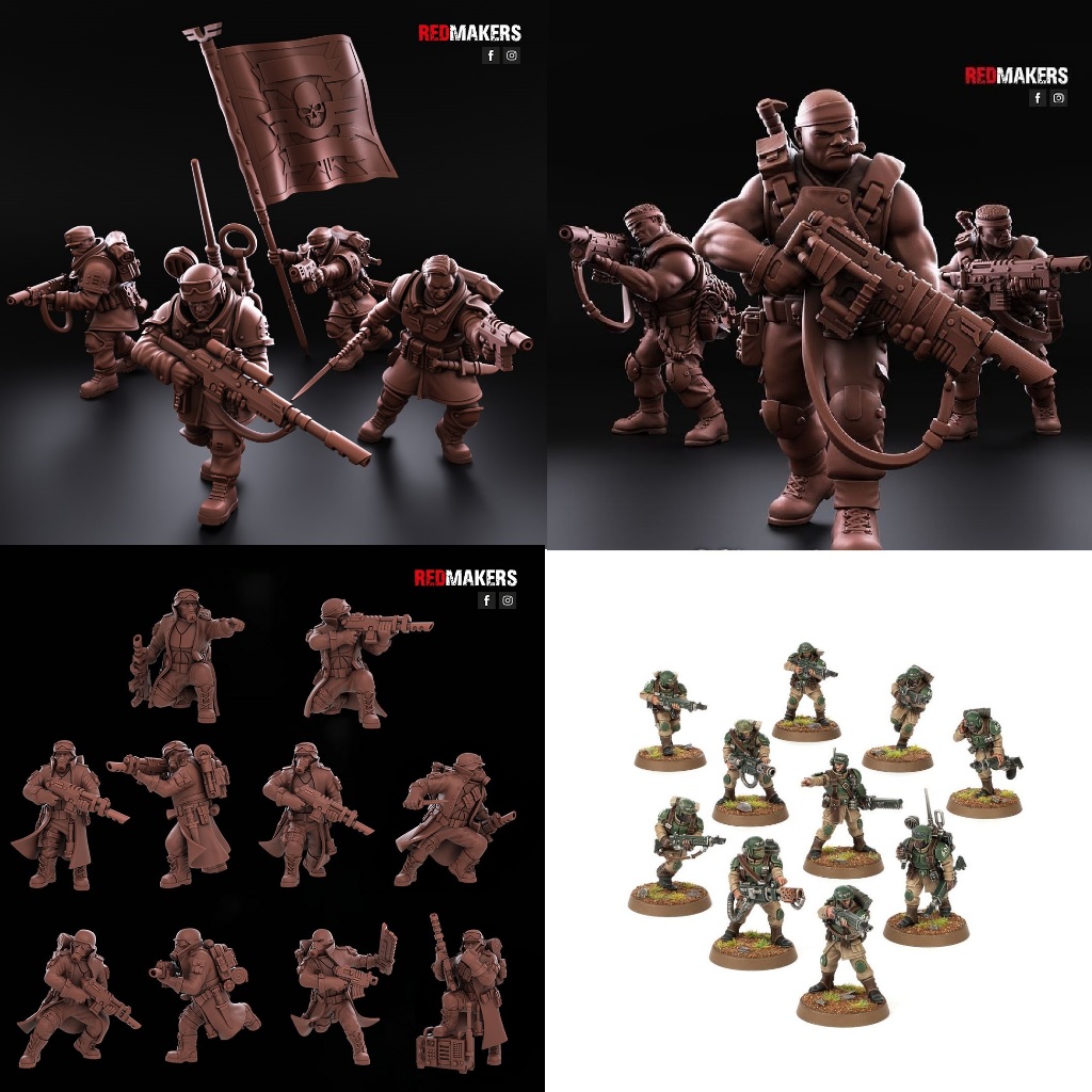 Proxies Warhammer 40k Astra Militarum Imperial Guard Cadian Shock ...