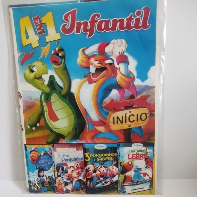 dvd infantil 4x1 | Shopee Brasil