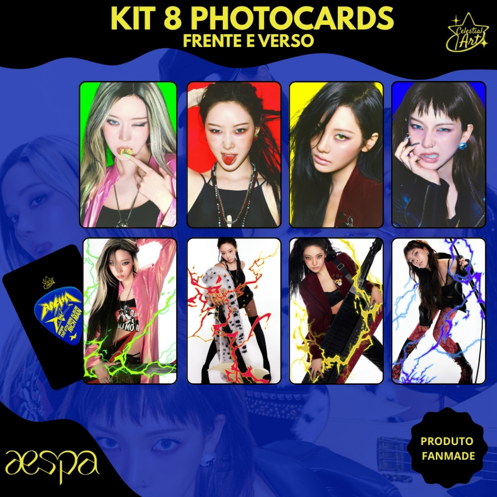 Kit Photocards AESPA - RICH MAN (FANMADE) | Shopee Brasil