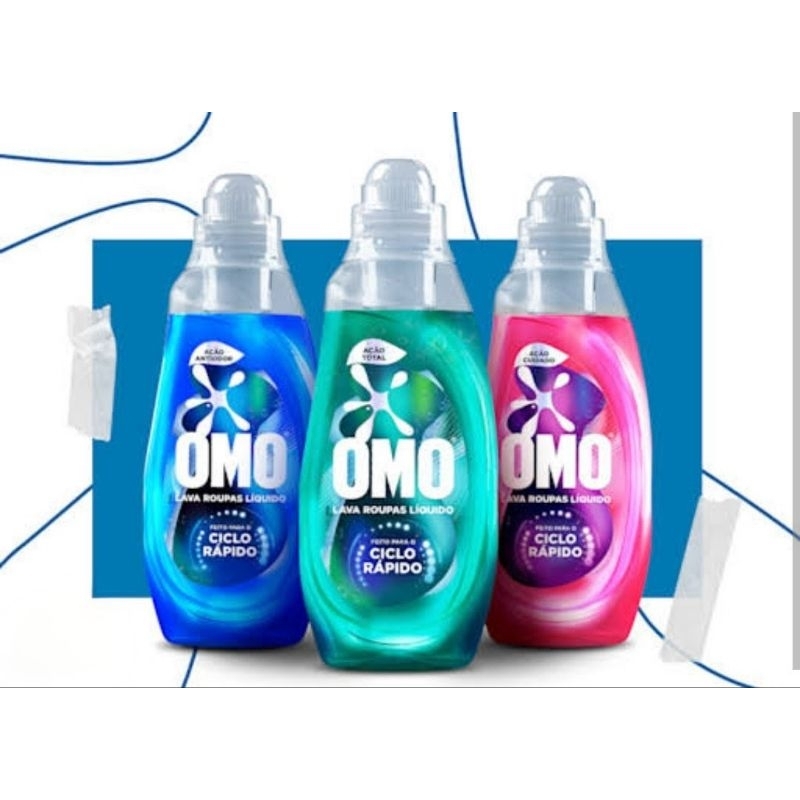 Sabão Líquido OMO Ciclo Rápido | Limpeza Profunda e Perfume Duradouro ...
