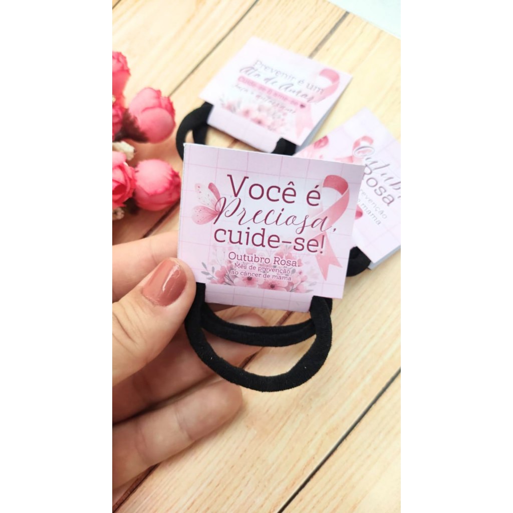 Kit Tag COM Xuxinhas Lacinho Mimo Brindes Outubro Rosa Lembrancinhas | Shopee Brasil