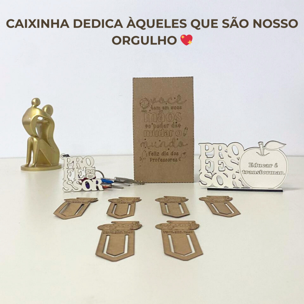 Presente Professor Kit Caixa Porta Caneta Lembrancinha Dia Dos ...
