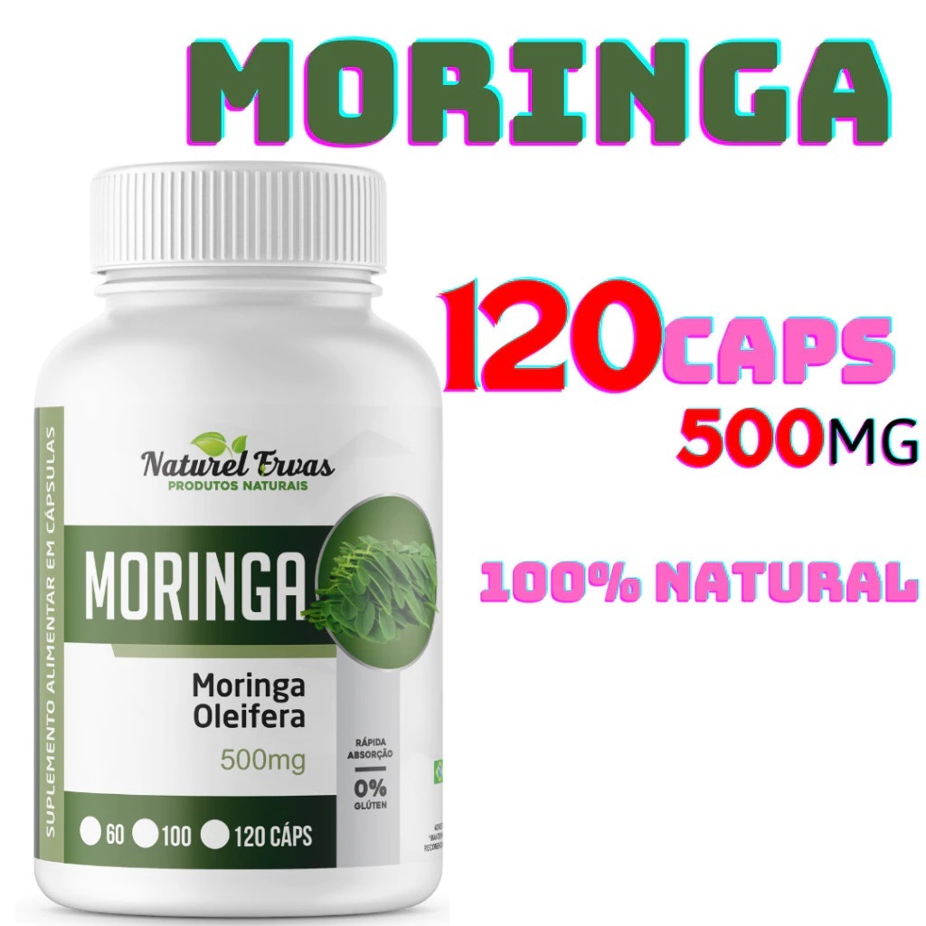 Moringa Planta Oleifera 120 Capsulas 100% Pura | Shopee Brasil