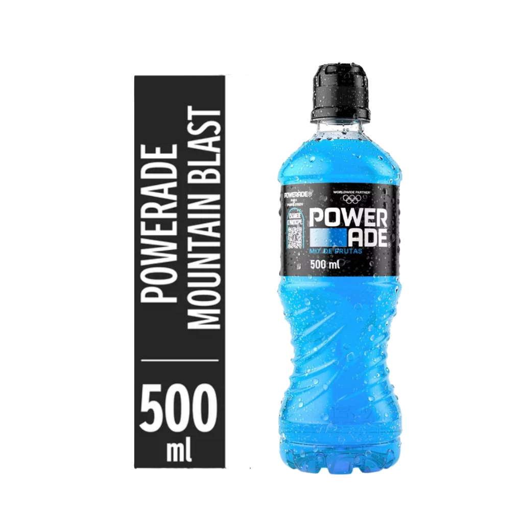 Isotônico Powerade Mix de Frutas Mountain Blast Azul 500ml Bebida ...