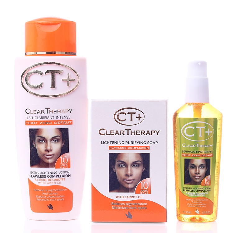 Kit Clareador Completo Loção Creme Ct + Óleo Ct + Sabonete Hidratante ...