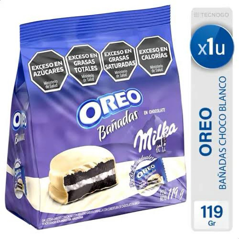 MILKA BAÑADAS WHITE 119GR OREO COM COBERTURA DE CHOCOLATE BRANCO ...