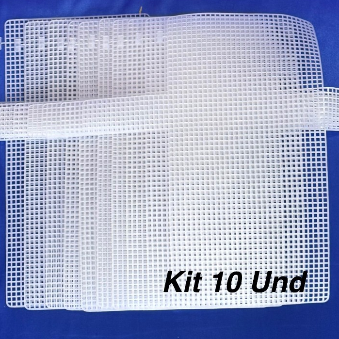 10 Telas Para Bordar Bolsas Tela Estrutura Para Trabalhos em Crchê Furo ...