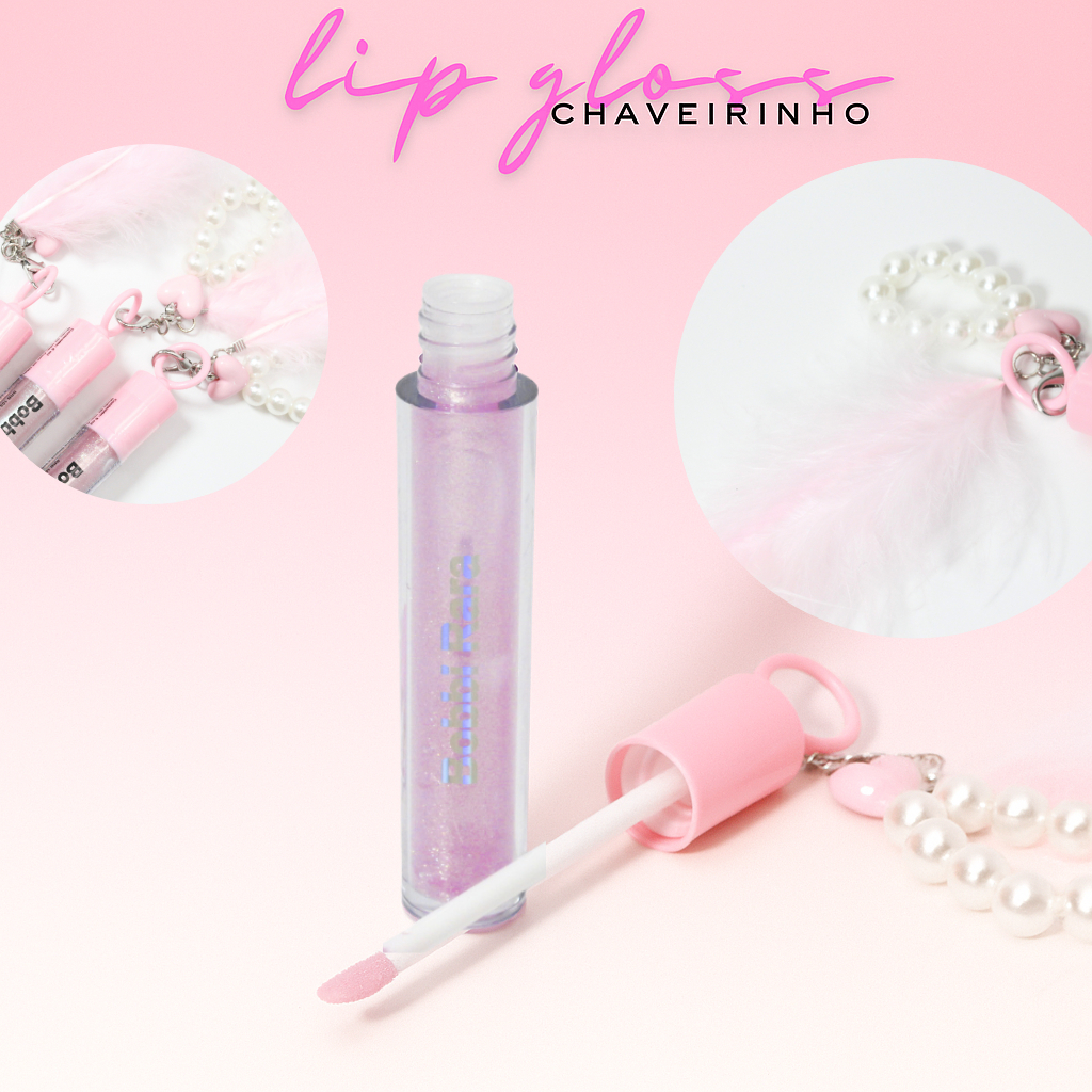 Lip Glos Brilho labial Mágico, Bobbi Rara com Chaveirinho, Leva na bolsa , Maquiagem ruby ...