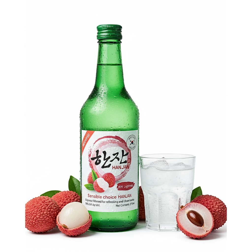 Soju Coreano de Lichia Hanjan Original Importado 375ml | Shopee Brasil