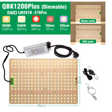 Painel Led Quantum Board Samsung Led Lm281b Grow Up 1200w | Shopee Brasil
