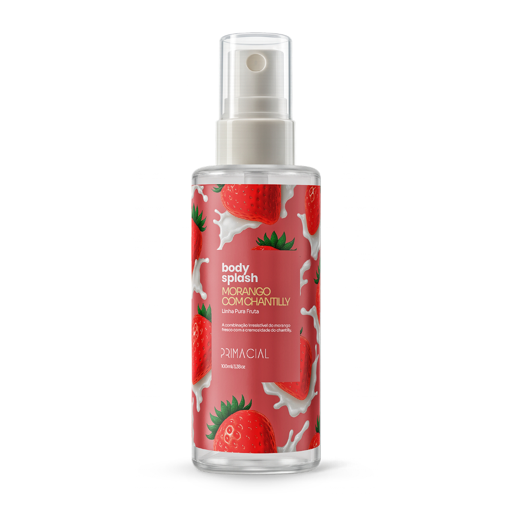 Body Splash Morango com Chantilly 100ml by Primacial | Shopee Brasil