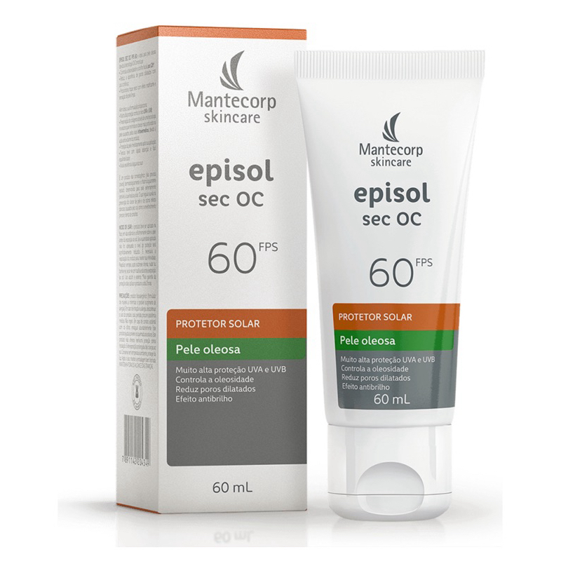 Protetor Solar Facial Episol Sec Oc Sem Cor - Fps60 - 60g | Shopee Brasil