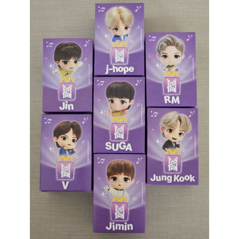 Coleção Completa TinyTan BTS - McDonald's 2025 '7 Personagens' Tyny Tan ...